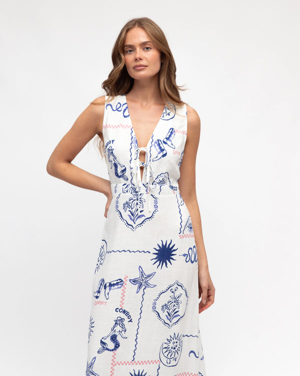 COWBOY MERMAID MIDI DRESS - Global Fashion House